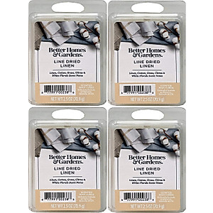 Better Homes and Gardens Line Dried Linen Scented Wax Cubes - 4-Pack