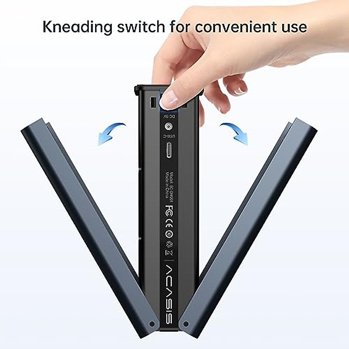 NVMe Cloner, ACASIS Dual-Bay Offline Clone with Cooling Fan, M.2 Duplicator Tool-less installation, 10Gbps NVME M.2 Duplicator for NVMe SSDs PCIe Size 2230/2242/2260/2280 (8TB Capacity)