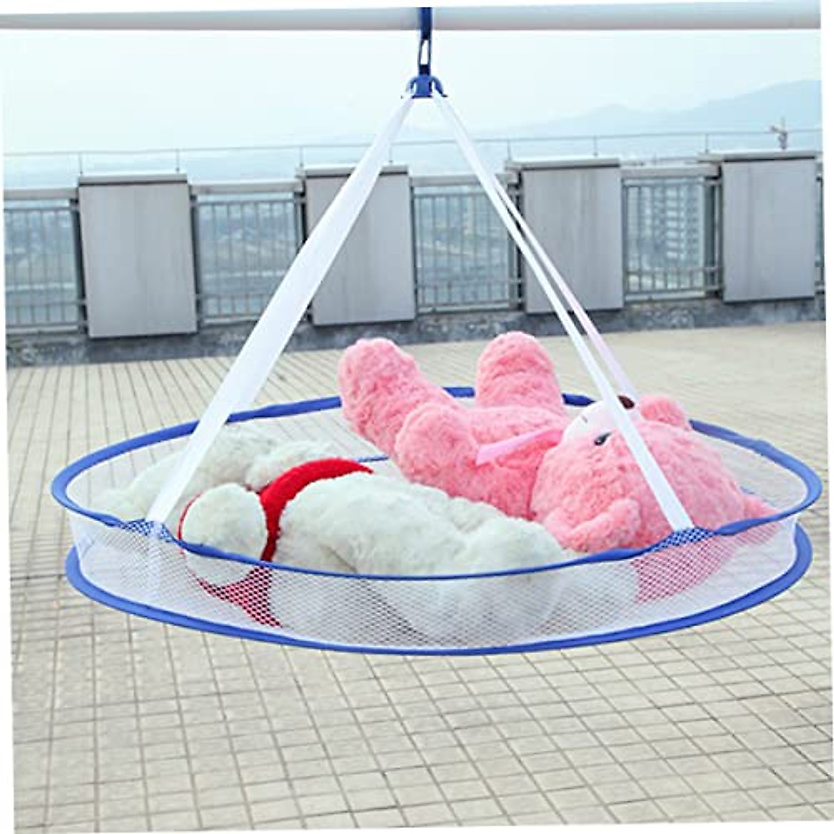 STOBAZA 2pcs Dryer Hanging Drying Rack Flat Drying Rack Foldable Drying Basket Clothes Drying Rack Outdoor Clothes Drying Rack Hanging Basket Garment Drying Rack Art Drying Rack