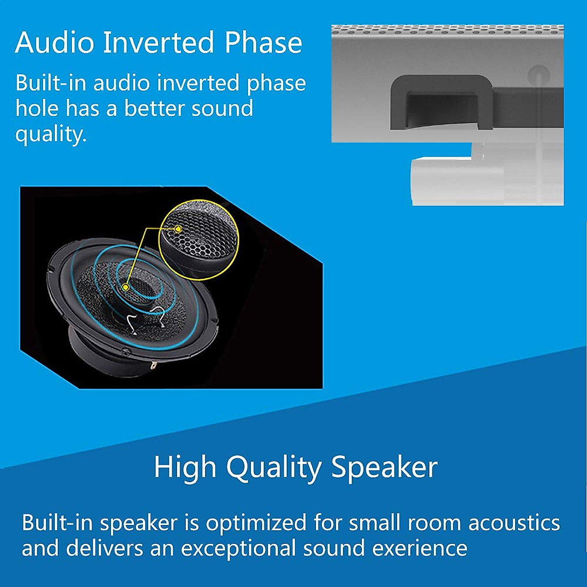 iTOPVIS 3-in-1 Full HD 1080P Conference Webcam with Microphone and Speaker, Wide Angle USB Video Conference Camera for Mac, PC, Laptop, Desktop(Black)
