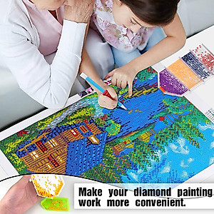 Diymood Painting Tools accessory Tray Organizer for Adults,Storage Tray Jar Containers Beads for Diamonds,Diymoon Painting Paint with Diamonds Painting supply Tools Diamond Art Kits supply,White