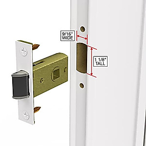 Larson Certified Storm Door M2 Mortise Handle Set (Brushed Nickel)