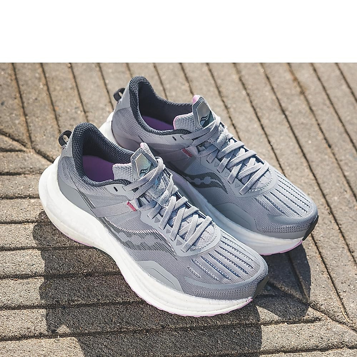 Saucony Womens Running Shoe, Alloy/Quartz, 10 Wide