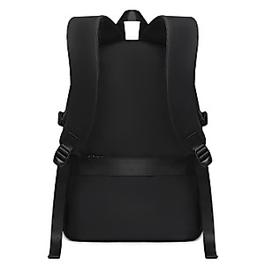 Teecho Stylish Laptop Backpack For Men and Women Roomy Rucksack for Travel Black