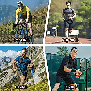 Souke Sports Men's 2 in 1 Workout Running Shorts 7" Quick Dry Gym Athletic Shorts Army Green Liner Zipper Pockets