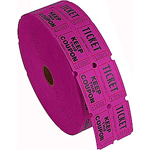 Double Roll Raffle Event Tickets - Full Set of 8 Colors (8 Rolls of 2000 Tickets Each)