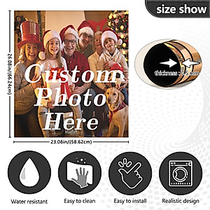 Custom Dishwasher Magnet Cover Photo Personalized Magnetic Refrigerator Panel Fridge Microwave Sticker Decal Decorative, 23" x 26"