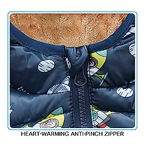 Srkrando Baby Outerwear Fleece Jacket Toddler Boys Puffer Coats Kids Winter Clothes 4t 5t