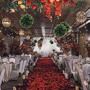 ARTIBETTER 6pcs 10cm Artificial Boxwood Ball Topiary Plants Round for Home Wedding Party Decor Garden Front Patio Planter Deck Backyard Indoor Outdoor Decor Green