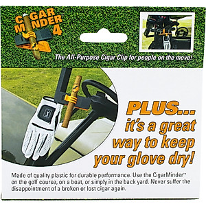 Cigar Minder Clip - All Purpose Cigar Holder (Orange)
