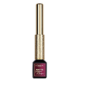 L’Oréal Paris Makeup Matte Signature Liquid Dip Eyeliner, Waterproof, Precise and Easy Application, All Day Wear, Vivid Matte Finish, Burgundy, 0.07 fl; Oz.