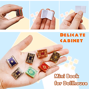 30 Pack 1:12 Scale Miniatures Dollhouse Books,Assorted Timeless Miniatures Books,Mini Books Dollhouse Decoration,Dollhouse Accessories Toy Supplies for Boys and Girls