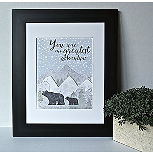 You Are Our Greatest Adventure Nursery Decor, Baby Boy Woodland Nursery Art Print