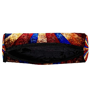 Stripes Grunge Pattern Pencil Bag Pen Case Stationary Case Pencil Pouch Desk Organizer Makeup Cosmetic Bag for School Office