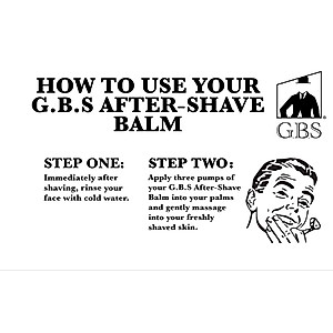 G.B.S Aftershave Balm Sandalwood, for Men - soothes razor burn, redness and irritation
