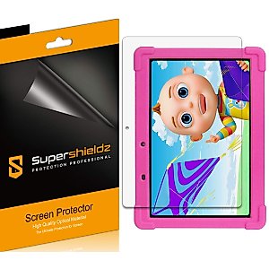 Supershieldz (3 Pack) Designed for Contixo 10 inch Kids Learning Tablet (K102/ K101/ K101A) Screen Protector, High Definition Clear Shield (PET)