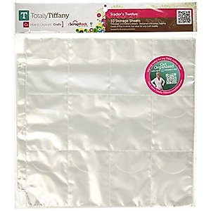 Totally-Tiffany SRSP-P44 Scrap Rack Basic Storage Page, Traders 12, 10-Pack
