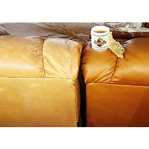 Skidmore's Restoration Cream | Leather and Wood Restorer, Softener, and Conditioner | All-Natural Non-Toxic Formula | Kit Will Restore, Repair Dry Leather and Wood Products | 16 oz