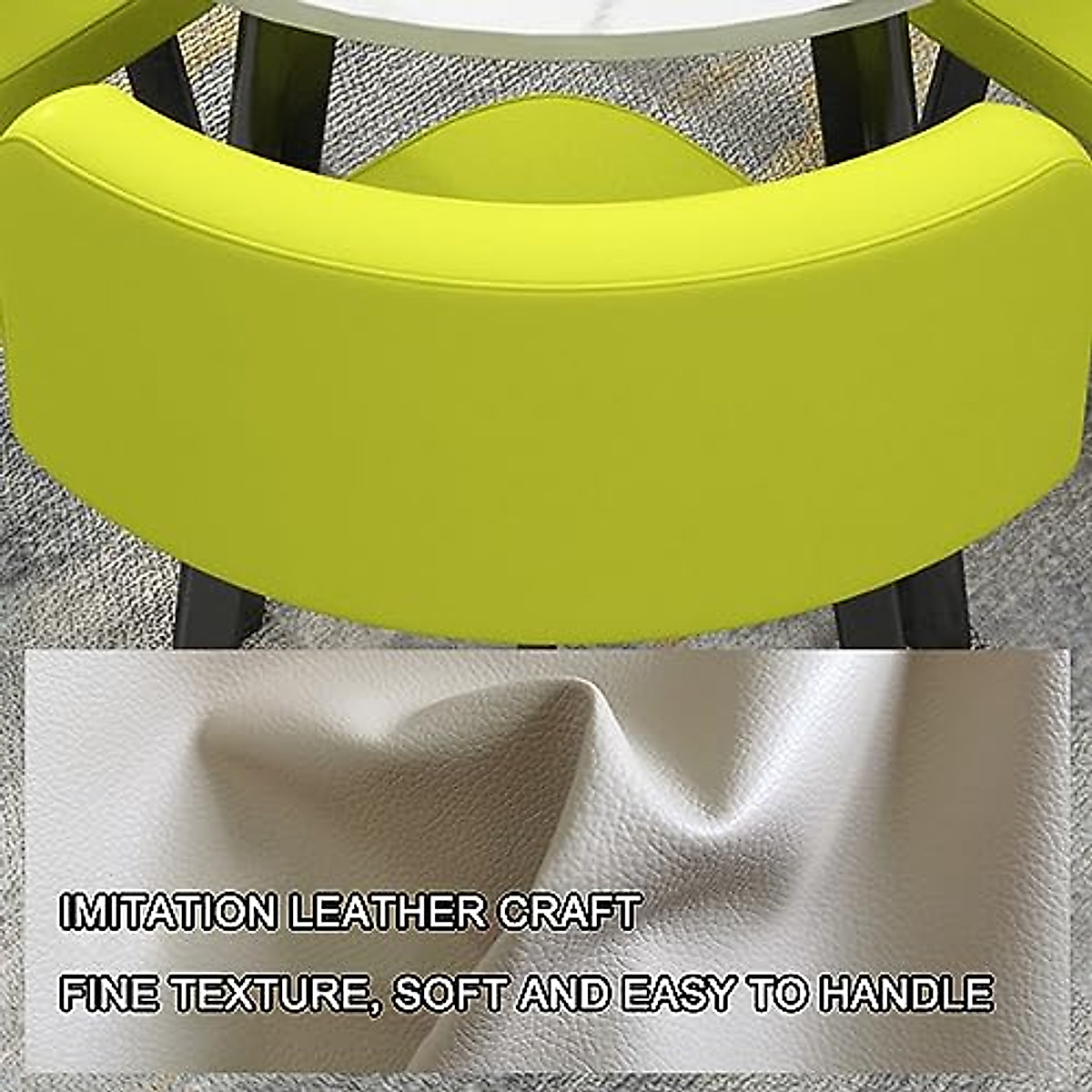 Office Conference Table Business Coffee Table Set, Kitchen Breakfast Bar Table and Chair Set, Modern Conference Room Coffee Table with Chair, Cafe Balcony Living Room Simple Dining Table ( Color : Lem