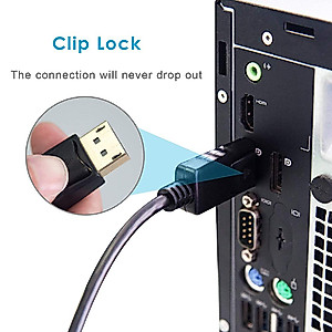 Anbear DisplayPort to HDMI Adapter, Display Port to HDMI Cable(Male to Female) for DisplayPort Enabled Desktops and Laptops Connect to HDMI Displays (2 Pack)