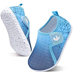 FEETCITY Baby Boys Girls Water Shoes Beach Swim Pool Shoe Barefoot Aqua Socks 6-12 Months Infant