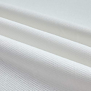 Cotton Pique White, Fabric by the Yard