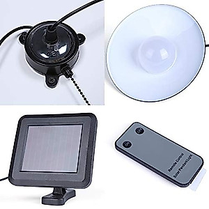 Kyson Solar Lights,Solar Powered Led Shed Light with Remote Control and Pull Cord for Indoor Outdoor Use