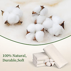 2Pcs Cotton Flannel for Castor Oil Pack, Less Mess Made of Unbleached Organic Cotton Flannel Reusable Soothing Heat Compress for Liver, Abdomen, Joints, Highly Absorbent Soft Feel like Nightgown