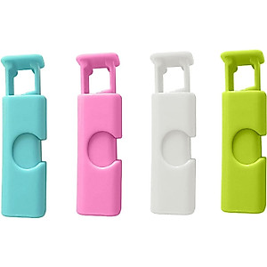 8pcs Bread Bag Seal Clip Squeeze and Lock Bread Bag Clips for Food Storage, Fresh-Keeping Sealing Clip Reusable Easy Squeeze & Lock for Snack Food Bread Bag, Plastic Bag Clip Strong Moistures-Proof