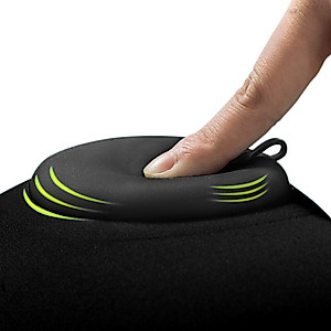 Portable U Neck Pillow Inflatable Travel Neck Pillow for Sleep Baby Car Seat Neck Support Pillow Cushion Headrest Head Protection for Airplane Train Pushchair Stroller Lightweight Washable