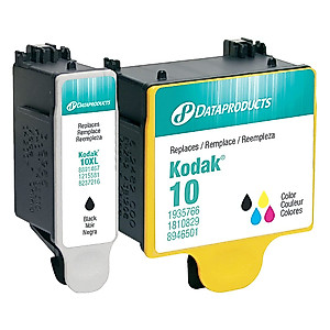 Dataproducts DPC10CP Kodak Remanufactured #10BXL/10C Black High Yield & Tri-Color Ink Cartridge Combo Pack