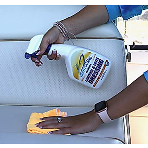YachtGUARD Marine Leather & Vinyl Dressing - Boat Vinyl Cleaner And Protectant for Leather and Vinyl Surfaces on Boat Seats, Jet Skis or for Interior Car Detailing (32 Oz Spray Bottle)