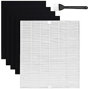 1512HH Filter, Compatible with Coway air Purifier AP-1512HH,AP-1512HH-FP,AP-1518R,AP-1519P filter Set 1 True HEPA Replacement Filter, With 4 Carbon Filters for AP1512HH Air Purifiers 3304899