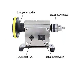 Jewelry Polishing Machine, Multifunction Jewelry Rock Grinder Bench Buffer Polisher Output Speed 4500-9000rpm