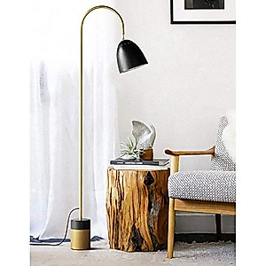 Floor Lamp Standing Lamp Modern Reading Floor Lamp Crafts LED Floor Lamps with Adjustable Neck LED Floor Task Light for Living Room,Bed Room,Office，Black/Brass Gold Modern Standing Lamp Retro floor la