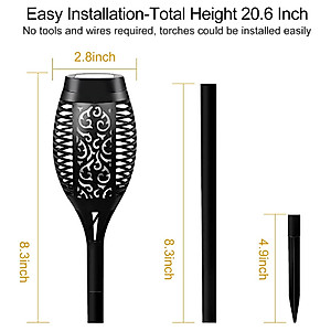 EEEKit 4PCS Light Outdoor, 20 inch 12 LED