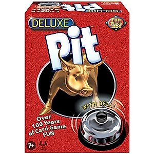 Deluxe Pit by Winning Moves Games USA, Loud and Raucous Party Game for 3 to 8 Players, Ages 7 and Up