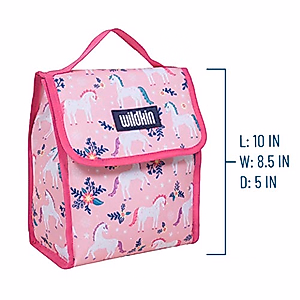 Wildkin 12 Inch Backpack Bundle with Insulated Lunch Bag (Magical Unicorns)