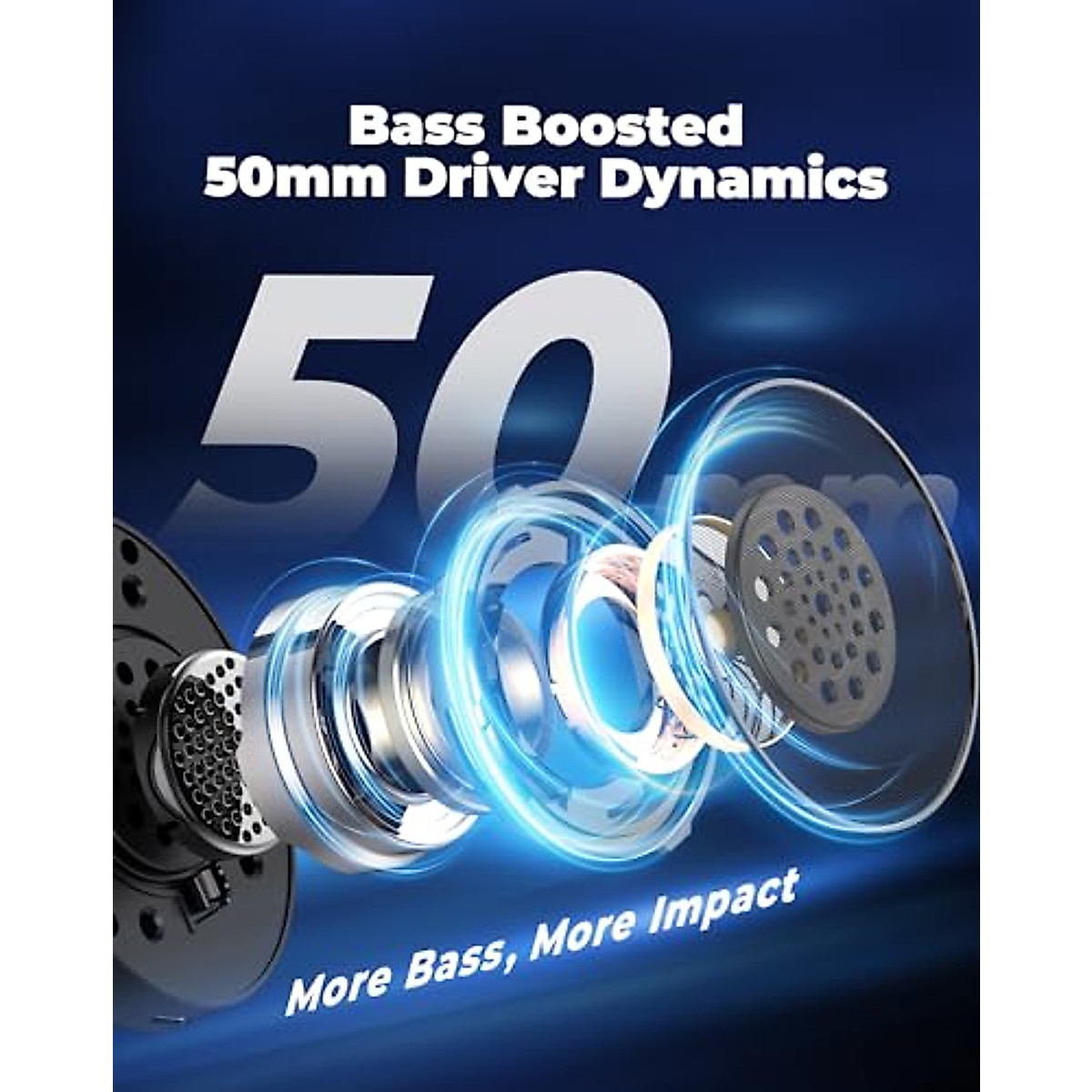 havit H2002d Gaming Headsets for PS4,PC, 50MM Drivers Surround Sound PS5 Headset with Mic Gaming Headphones with Mic Durable Aluminum Frame Valentines Gifts for Men