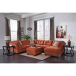 Signature Design by Ashley T592-3 End Table, 30.25" W x 25.50" D x7.00 H, Brown