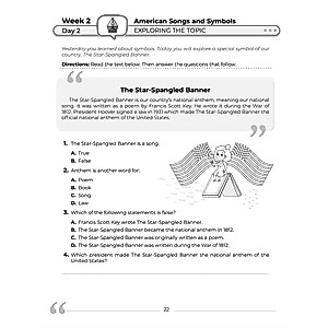 1st Grade Social Studies: Daily Practice Workbook | 20 Weeks of Fun Activities | History | Civic and Government | Geography | Economics | + Video ... Each Question (Social Studies by ArgoPrep)