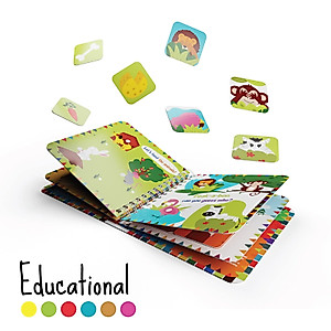 Stick IT Smart Montessori Busy Book for Toddlers, Preschool Educational Learning, Autism Sensory Learning Toy, Kindergarten Learning Activities, Anti-Cutting Edge