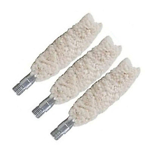 Tipton Bore Mop 16/20 Gauge 3-Pack with 8-32 Threads, Cotton Construction for Applying Gun Oil, Solvent, Bore Cleaning