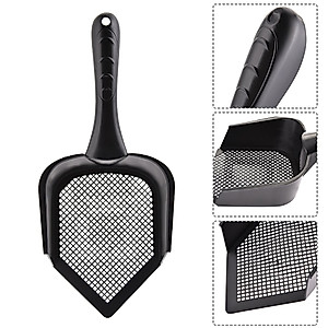 DHXYZZB Cat Litter Scoop, Small Holes 3.0MM Fine Litter Scooper Shovel for Cat Dog Rabbits Hamster Snake Sifter Scoops PVC Non-Toxic