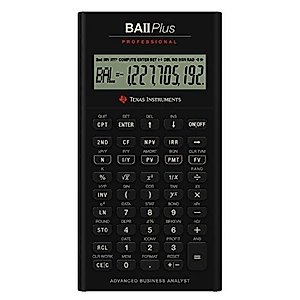 Texas Instruments BA II Plus Professional Advanced Financial Calculator
