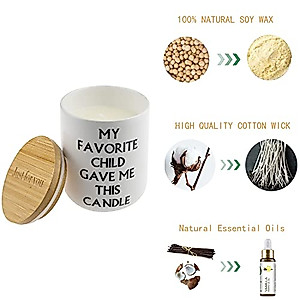 Gifts for Mom & Dad from Daughter Son - Best Mom & Dad Gifts, Funny Birthday & Mothers Day & Thanksgiving & Christmas Gifts, Vanilla Coconut Candles(11.5oz)
