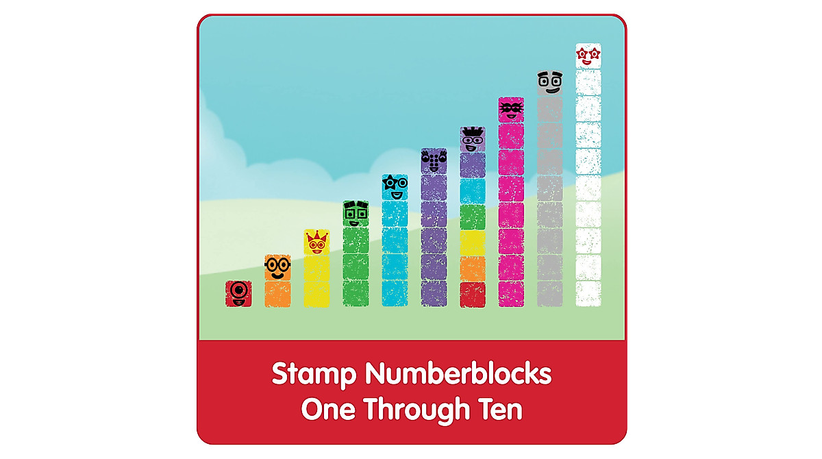 Numberblocks Stampoline Park Activity Set - 20 Fun Stamps