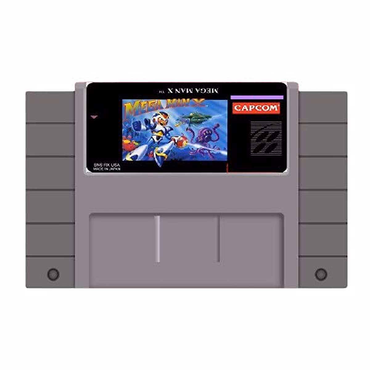 Retro Game Megaman X 16 Bit Big Gray Game Card For USA NTSC Game Player (Gray)