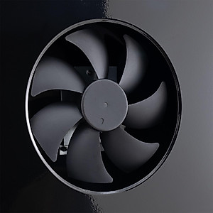 RecPro RV Stove Range Hood Vent with Light | 22" | Exhaust Fan | 12V (Black)