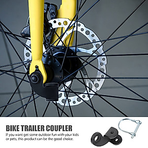 Veemoon 4 Sets Bicycle Traction Head Accesorios para Bicicletas Baby Bikes Kids Bicycles Kids Bikes Kids Tow Truck Coupler Hitch Attachments Baby Bicycle Trailer Child Elbow Steel